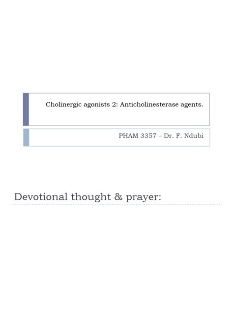 8 Cholinergic Agonists 2 Pdf