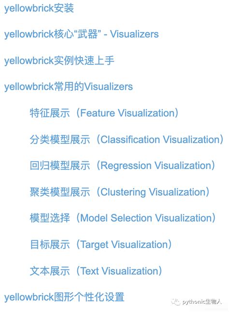 机器学习可视化利器 Yellowbrick Csdn博客
