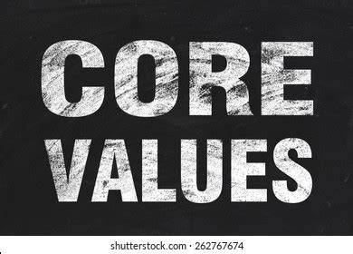 Core Values Text Written By White Stock Photo 262767674 Shutterstock