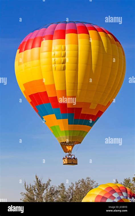 Balloons Launch At California Hot Air Balloon Festival At California