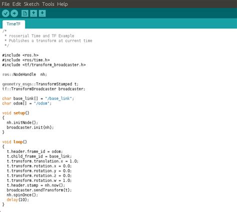 Ros Beginner實作 Arduino篇 主題4 Using Time And Tf， 學會時間戳記與座標轉換