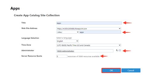 prerequisite set up tenant app catalog shortpoint support