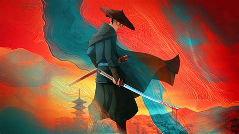 Blue Eye Samurai Mizu With Red Top Free 4k 6k 8k Desktop Wallpapers For Mac Windows Pc And Linux