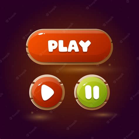 Premium Vector Buttons For Mobile Games Ui Game Design