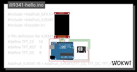 Encoder Test Ili9341 Wokwi Esp32 Stm32 Arduino Simulator
