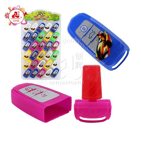 Cartoon Car Key Shaped Toy Candy With Fruit Flavored Lollipop Candy