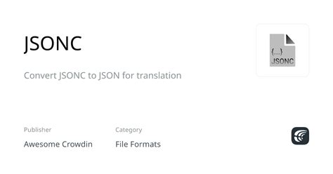 jsonc crowdin marketplace