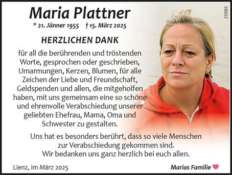 Maria Plattner Osttiroler Bote