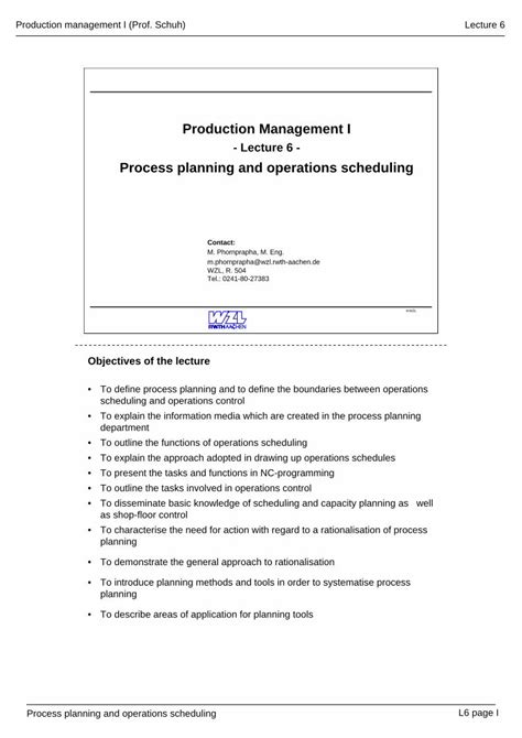Pdf Process Planning And Operations Scheduling · Pdf Fileprocess Planning And Operations