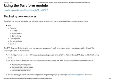 Azure Landing Zones Terraform Module Design Considerations Azure Architecture Center