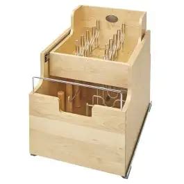 Rev A Shelf CW SC Wide Two Tier Cookware Organizer