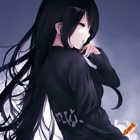 Anime Girl With Dark Hair On Craiyon
