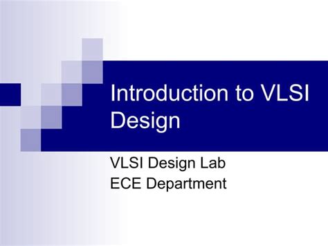 Training Vlsi Design Lab Presentation Ppt