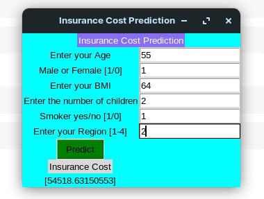GitHub Anand Git Repo Insurace Price Prediction Tkinter