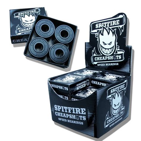 Spitfire Cheapshots Skateboard Bearings Set Of 8 Deckadence Board