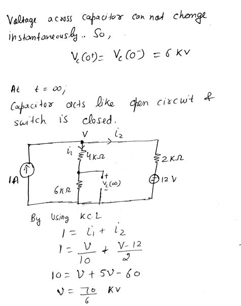 answered find v t for t 0 in the circuit below… bartleby