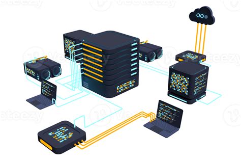 Computer Technology 3d Illustration Computation Of Big Data Center