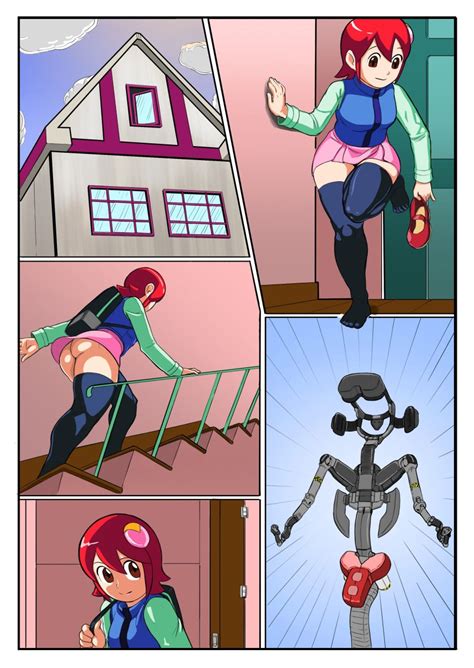 Rule 34 1girls Anythinggoes Ass Shot Backpack Comic Mayl Sakurai Mega Man Mega Man Battle