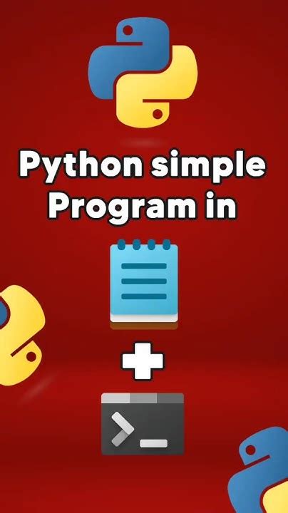 Simple Program In Notepad And Run In Cmd Python Youtube