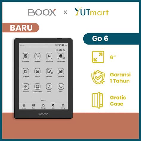 Jual ONYX BOOX Go 6 Octa Core E Ink Tablet 6 Inch Android 11 E Ink Reader Jakarta Barat