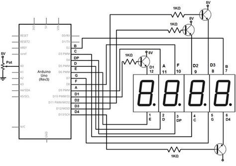 Digit Segment Display Pin Diagram