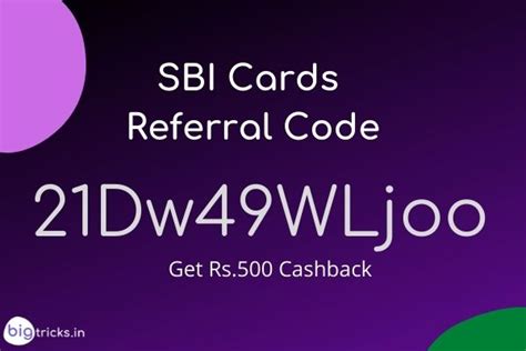 2bgxjnp2aik Sbi Card Referral Code Get ₹500 Amazon Voucher On Card