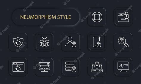 Premium Vector Antivirus Set Icon Cyber Security Password Hacker Spider Social Network