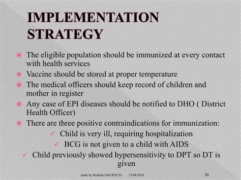 The Expanded Program On Immunization Pptx