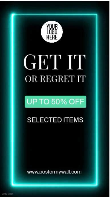 Up To 50 On Selected Items Template Postermywall