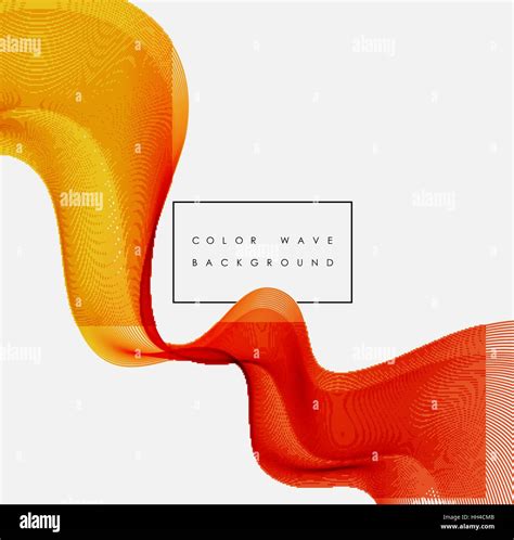 Abstract Color Wave Design Element Orange Wave Stock Vector Image Art Alamy