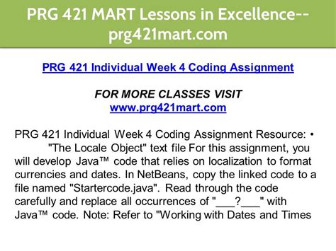 prg 421 mart lessons in excellence ppt download