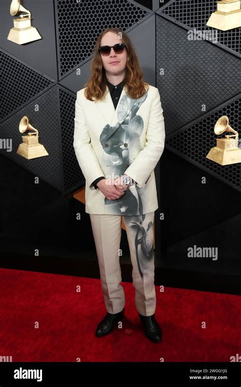 Billy Strings Arrives At The 66th Annual Grammy Awards On Sunday Feb 4 2024 In Los Angeles