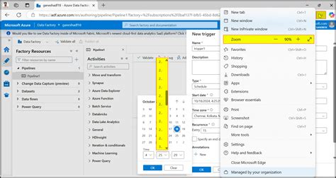 How To Set Proper Time In Azure Data Factory Trigger Numbers Are Not