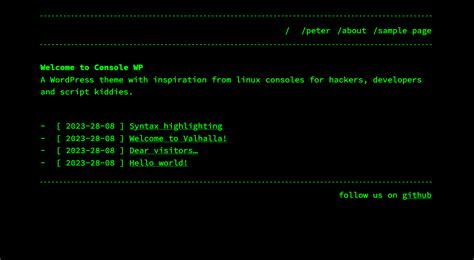 github enderkus console wp a wordpress theme with inspiration from