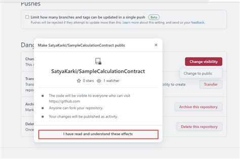 Changing Github Repository Access Rijwan Satya S Blog