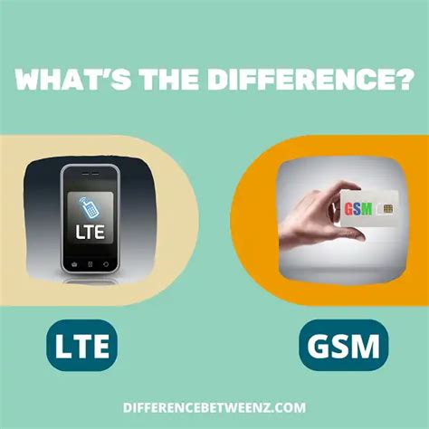 Difference Between LTE And GSM Difference Betweenz