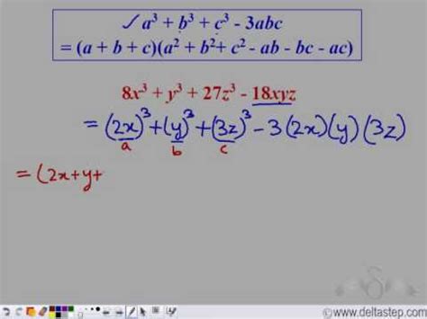 A 3 B 3 C 3 3abc Formula Proof