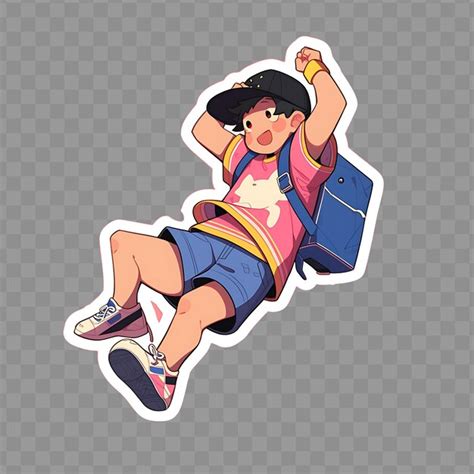 Premium Psd A Girl With A Backpack And A Bag On Her Back