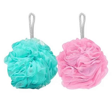 Bronson Professional Mini Loofah 2 Pcs Multi Color Luffa Bathing Lufa Loofah Scrub लूफा