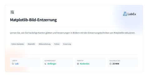 Matplotlib Bild Entzerrungstutorial Labex