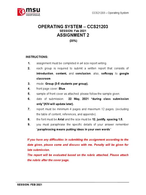 Assignment 2 Os Official Pdf Computer Data Storage Operating System