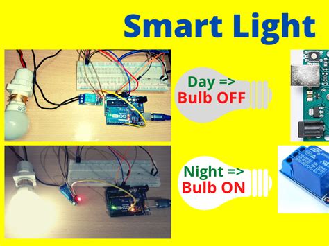 Smart Light Using LDR Relay Arduino Uno Arduino Project Hub