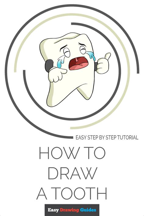 How To Draw A Cartoon Tooth Really Easy Drawing Tutorial