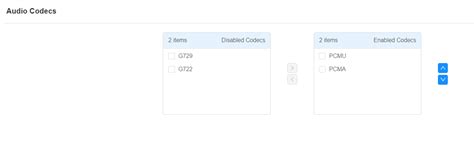 Audioand Video Codec Configuration For Sip Calls