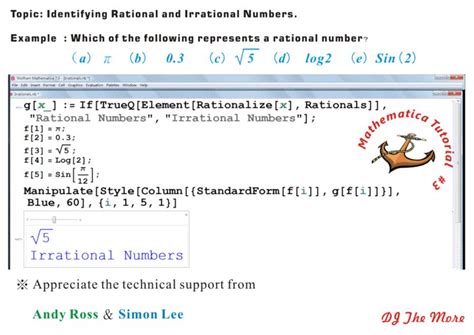 Mathematica Tutorial