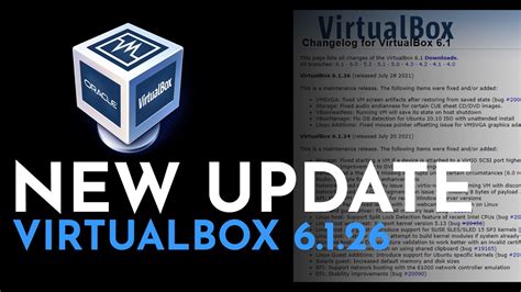 Virtualbox Update Update Your Existing Version To 6126 Youtube