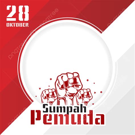 Sumpah Pemuda Twibbon Design Vector Sumpah Pemuda Sumpah Pemuda Png And Vector With