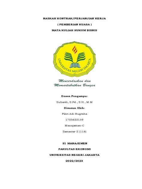 Fikri Adi Nugraha Tugas Individu 2 Hukbis Pdf