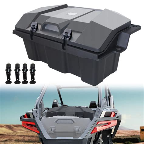 Cpowace 60 Qt Forward Cargo Box Compatible With 2022 2023 Polaris Rzr