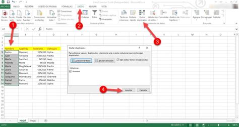 ¿cómo Buscar Y Eliminar Duplicados Excel